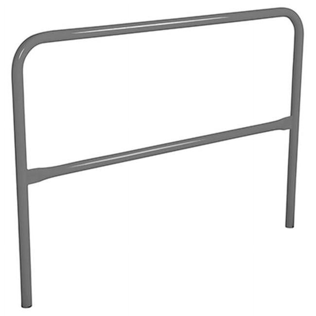Vestil VDKR-5-GYSG 5 ft. Steel Safety Railing - Gray Semi Gloss ...