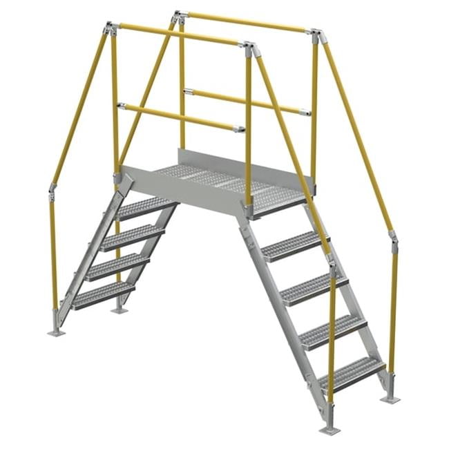 Vestil COL-AL-5-46-33 500 lbs 46 x 33 in. Aluminum Crossover Ladder ...