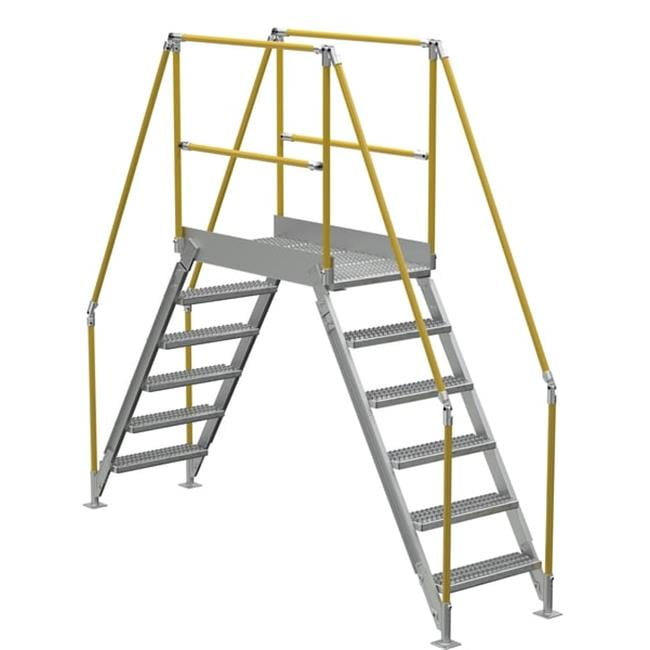 Vestil COL-AL-6-56-33 500 lbs 56 x 33 in. Aluminum Crossover Ladder ...