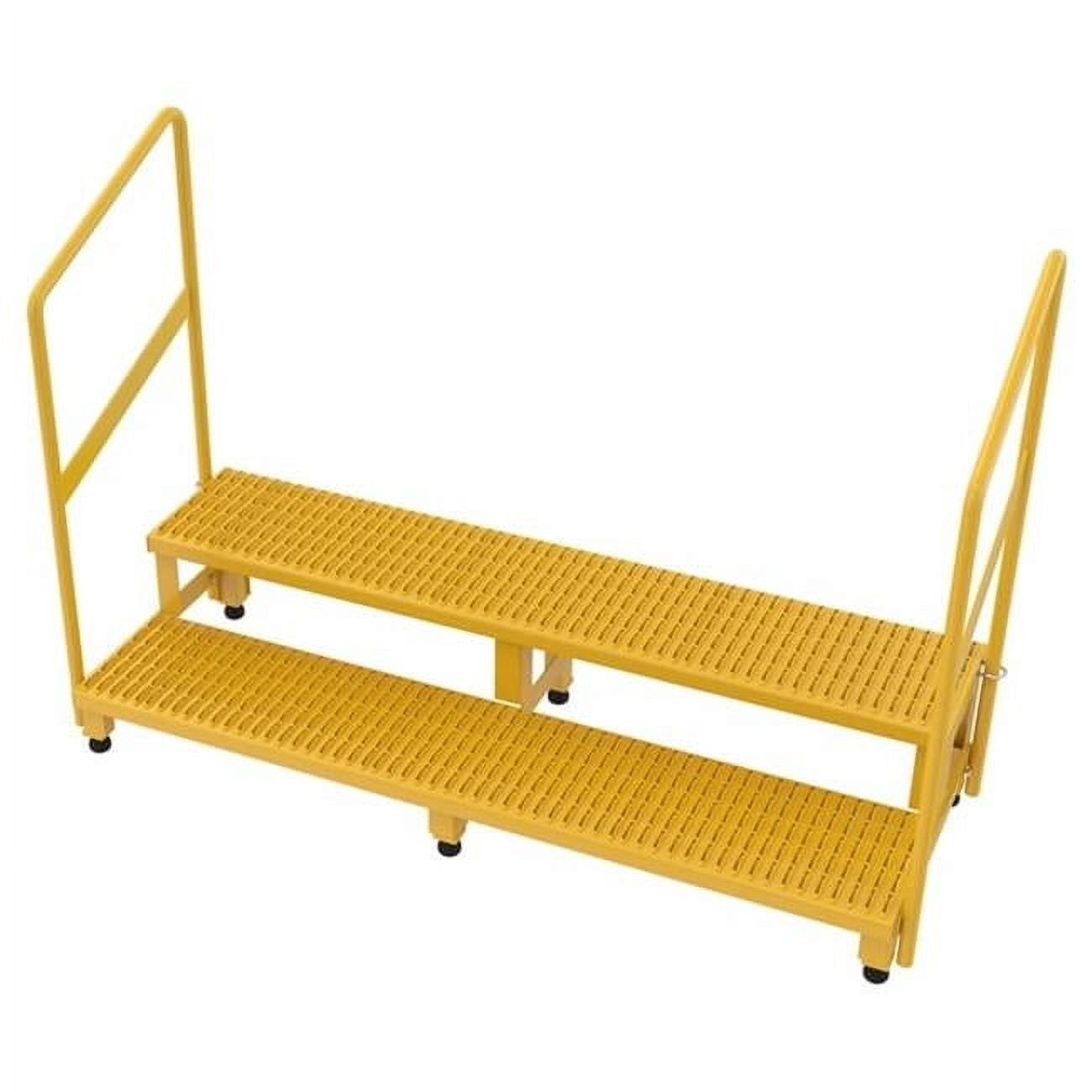 Vestil ASP-60-HR 500 lbs 60 in. Steel Adjustable Step Stand with 2-Step ...