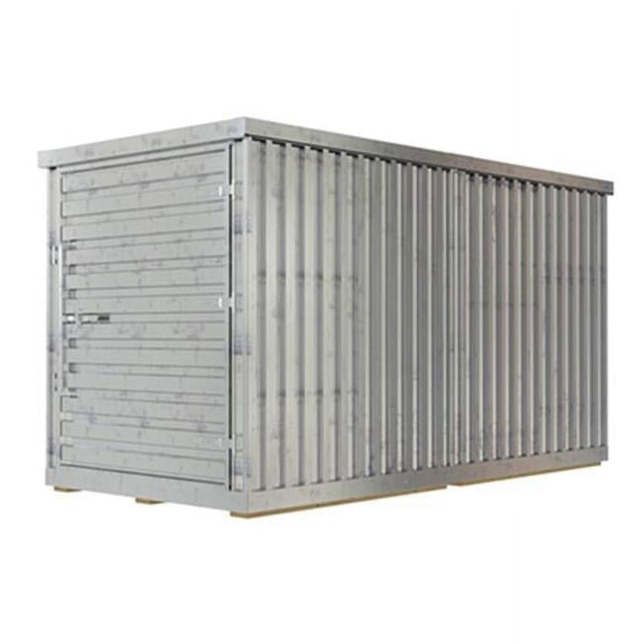 Vestil STOR-612-G-W-1RH-WD 6 x 12 ft. Galvanized Steel Storage Building ...