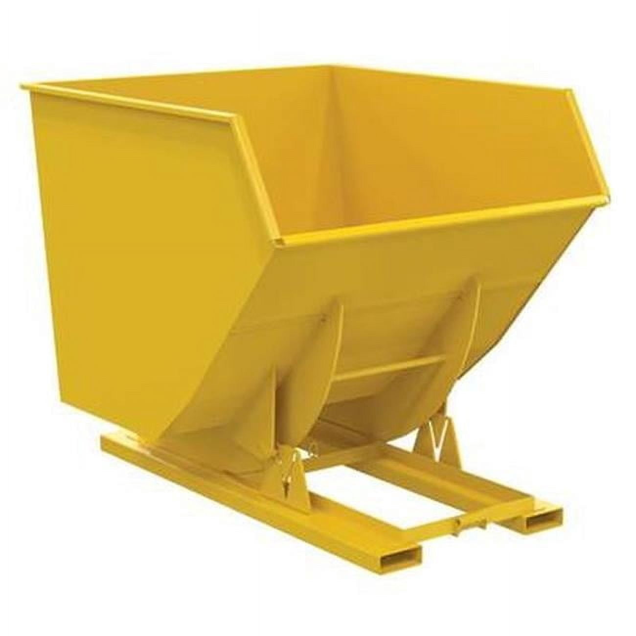 Vestil D-350-HD-NB-YEL 6000 lbs 3.5 cu. Yard Steel Heavy Duty No Bump ...