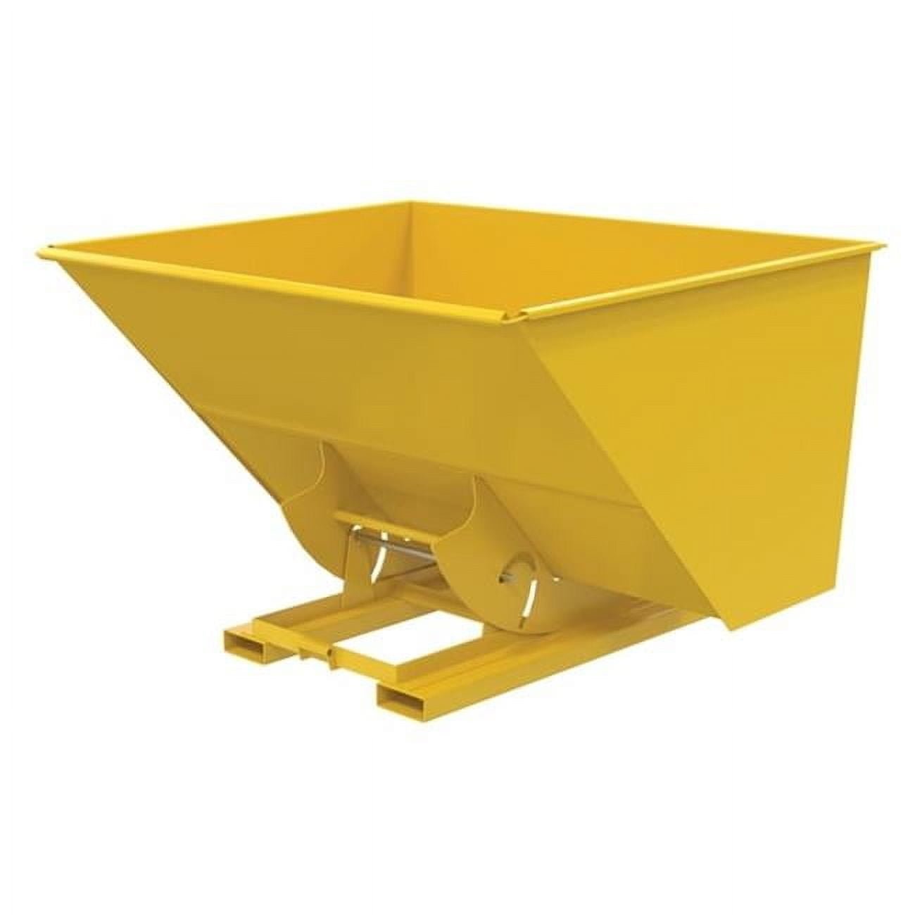 Vestil D-300-HD-NB-YEL 6000 lbs 3 cu. Yard Steel Heavy Duty No Bump ...
