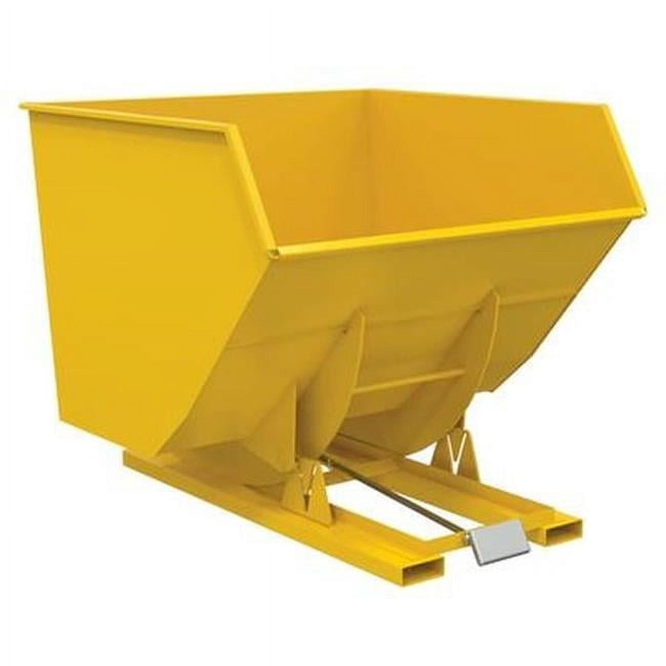 Vestil D-400-HD-YEL 6000 lbs 4 cu. Yard Steel Heavy Duty Self Dumping ...