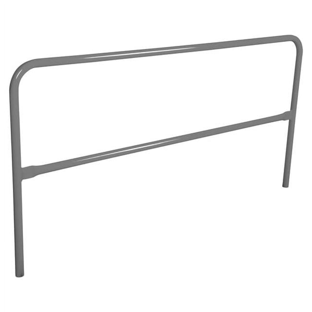 Vestil VDKR-7-GYSG 7 ft. Steel Safety Railing - Gray Semi Gloss ...