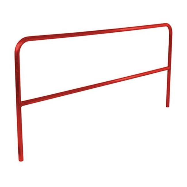 Vestil VDKR-8-RD 8 ft. Steel Safety Railing - Red - Walmart.com