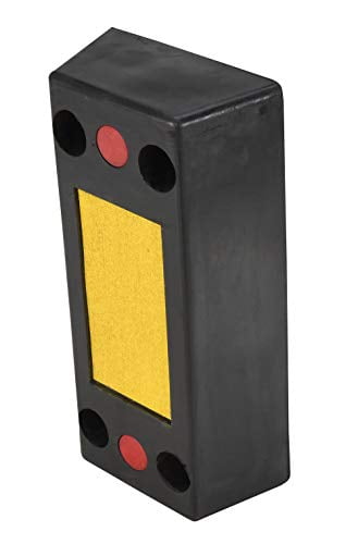 Vestil B-1224-6 Rubber Rectangle Molded Bumper 24 In. x 12 In. x 6 In ...