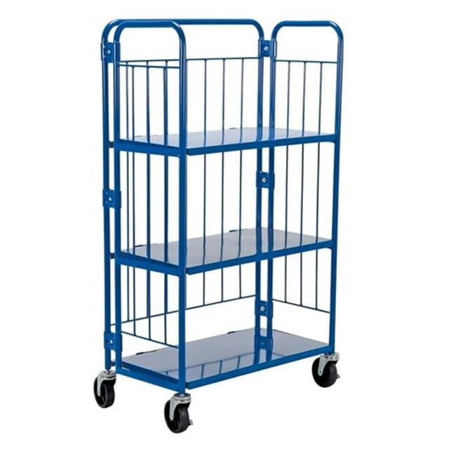Vestil Blue Nestable Roller Container- 34 x 59 in. - Walmart.com