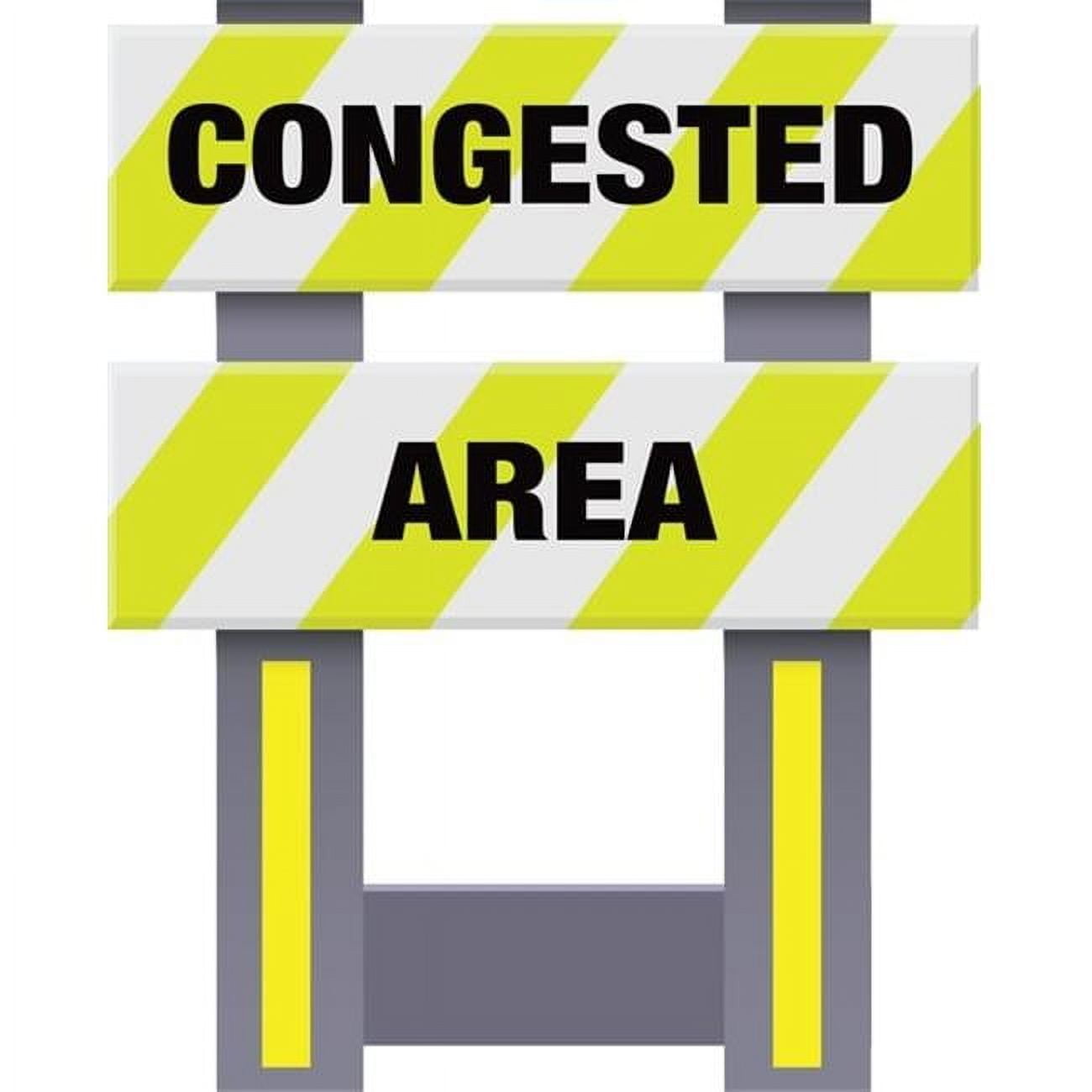 Vestil Congested Area Corrugated Plastic Folding Safety Barricade ...