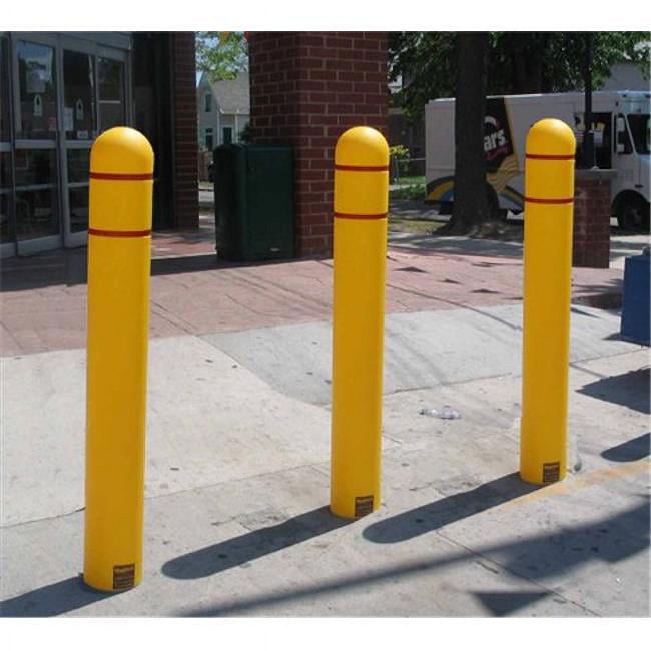 Vestil Manufacturing BPC-7L 52 x 7 in. Plastic Bollard Post Cover - Red ...