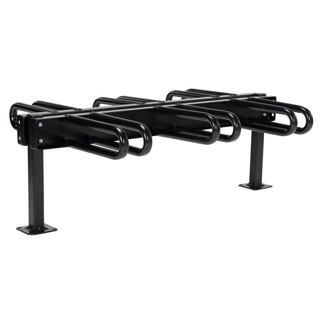 Vestil Manufacturing BR-M3D-BK Black Bicycle Rack, 27.25 x 42 x 14.56 ...