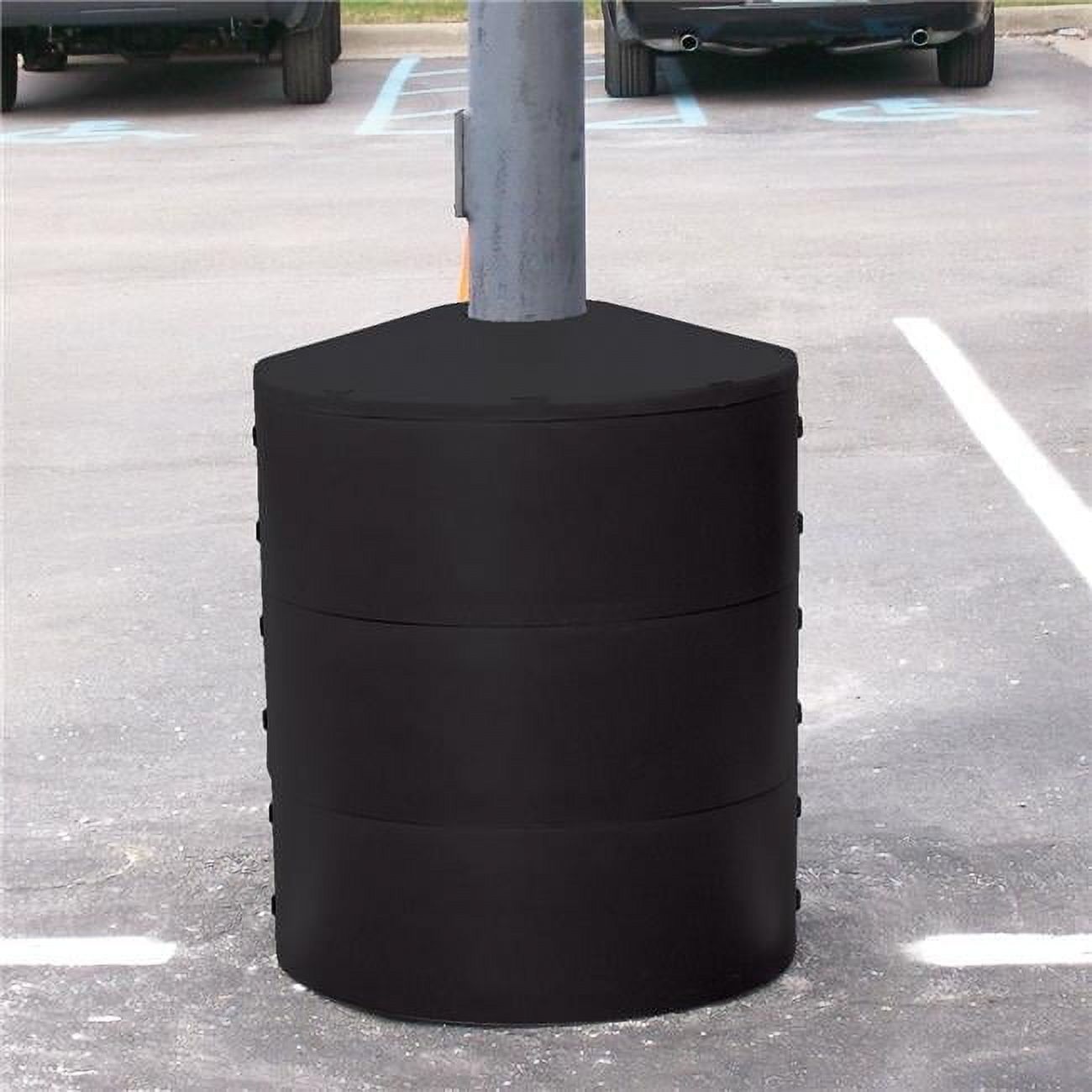 Vestil Manufacturing LPBP-24-BK Light Pole Base Protector, Black ...