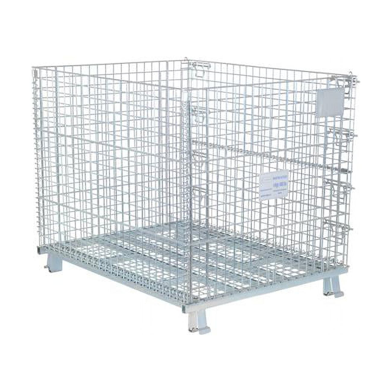 Vestil Manufacturing VWIRE-40H 4000 lbs Mesh Container - 32 x 40 x 34 ...