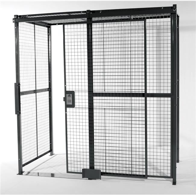 Vestil Manufacturing WPC-10X10-4C 4 Sided Wire Cage with Sliding Door ...