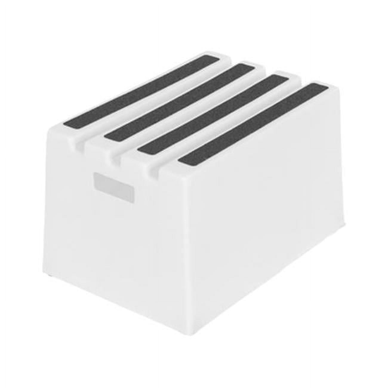 Vestil VST-1-WT Polyethylene Marine Step Stool with 1-Step - White ...