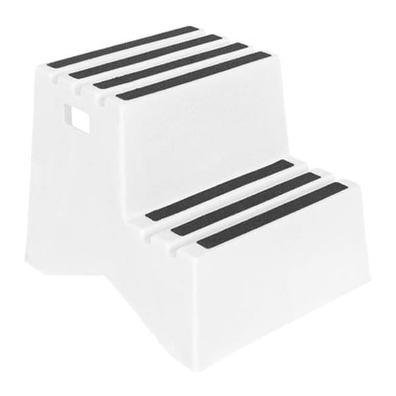Vestil VST-2-WT Polyethylene Marine Step Stool with 2-Step - White ...