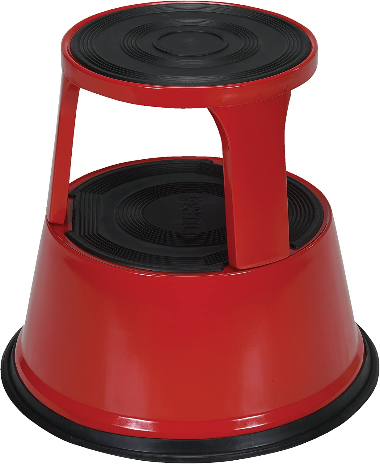 Vestil STEP-17-R Steel Rolling Step Stool with Powder Coat Finish, 17-1 ...