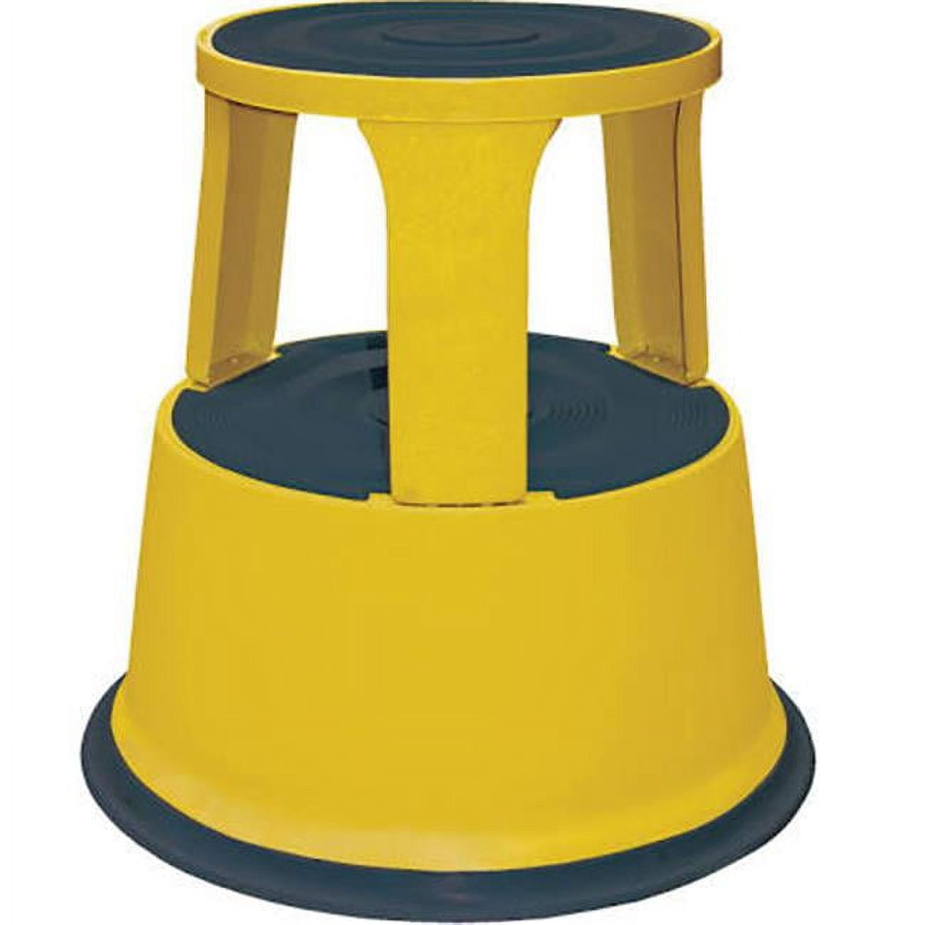 Vestil STEP-17-Y 17 in. Yellow Rolling Step Stool - Walmart.com