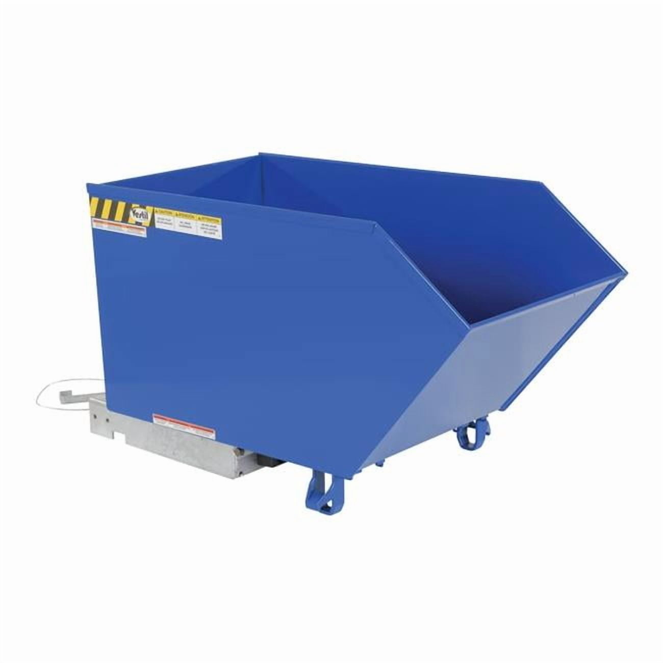 Vestil LBLK-H-50-HD Steel Heavy Duty Low Profile Self Dumping Hopper ...