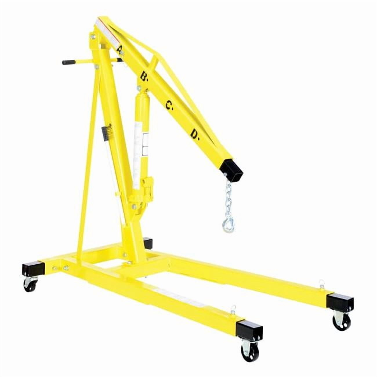 Vestil LBLK-EHN-40-T Steel Shop Crane Engine Hoist with Telescopic Legs ...