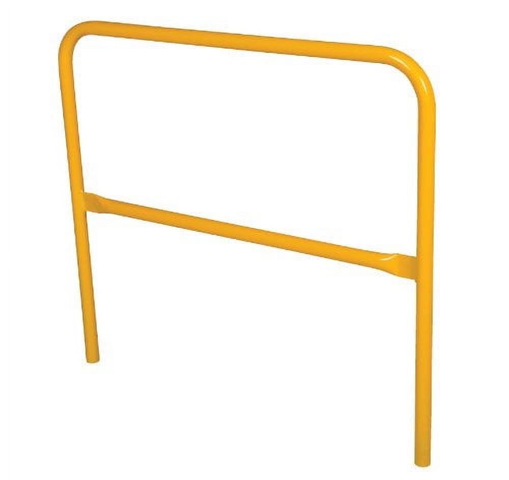 Vestil VDKR-4 Pipe Safety Railing with Powder Coat Yellow Finish, Steel ...