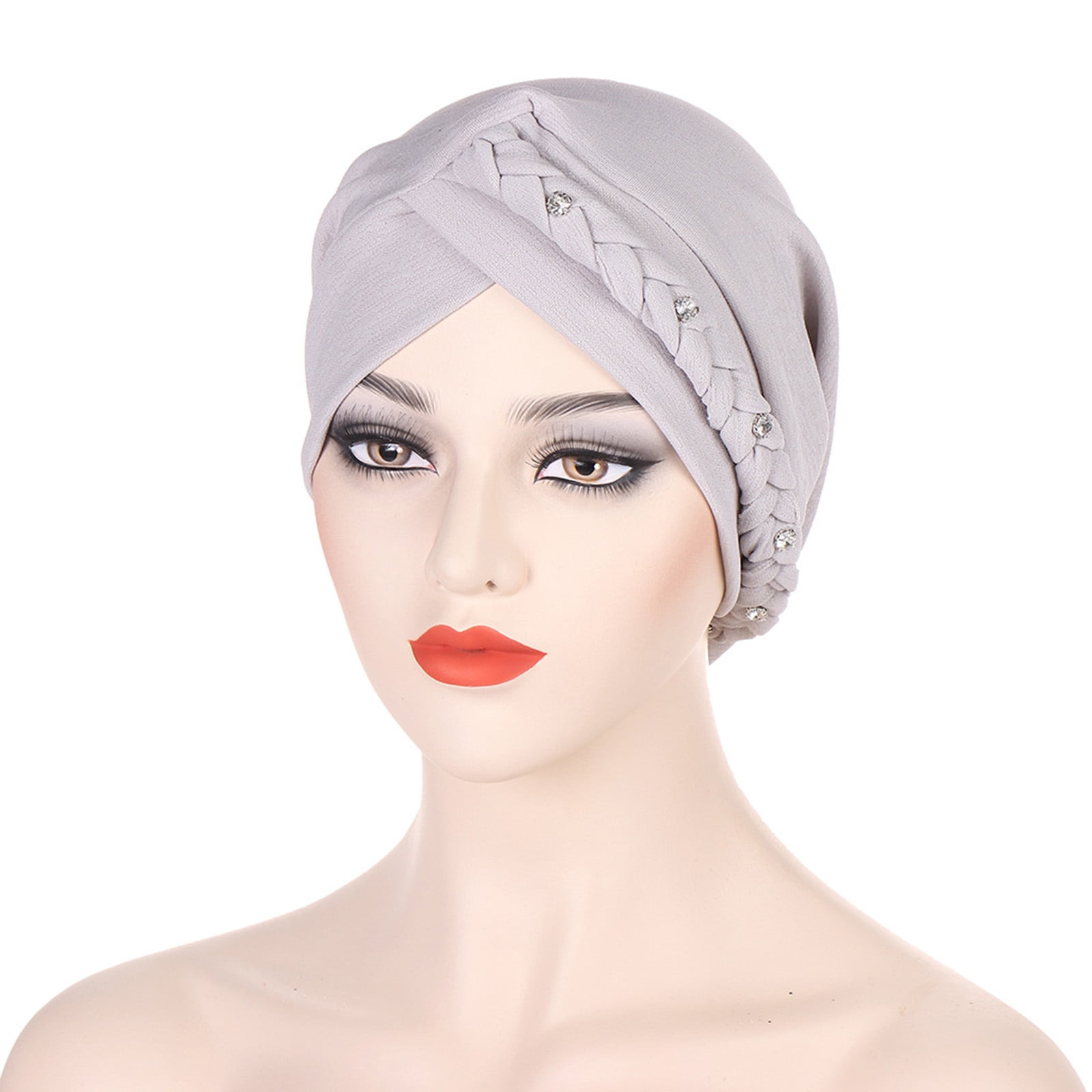 Vestitiy Hair Wrap for Women Long Stretch Jersey Head Scarf Womens ...