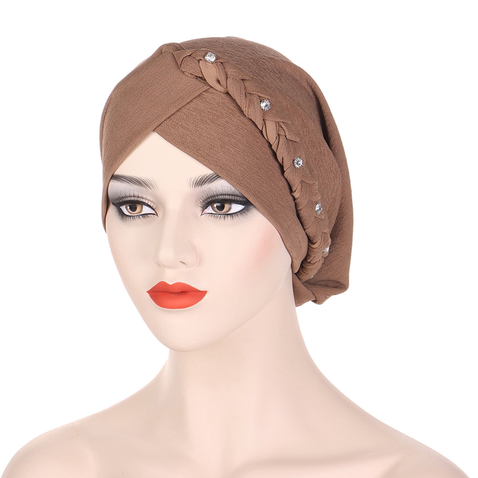 Vestitiy Hair Wrap for Women Long Stretch Jersey Head Scarf Womens ...
