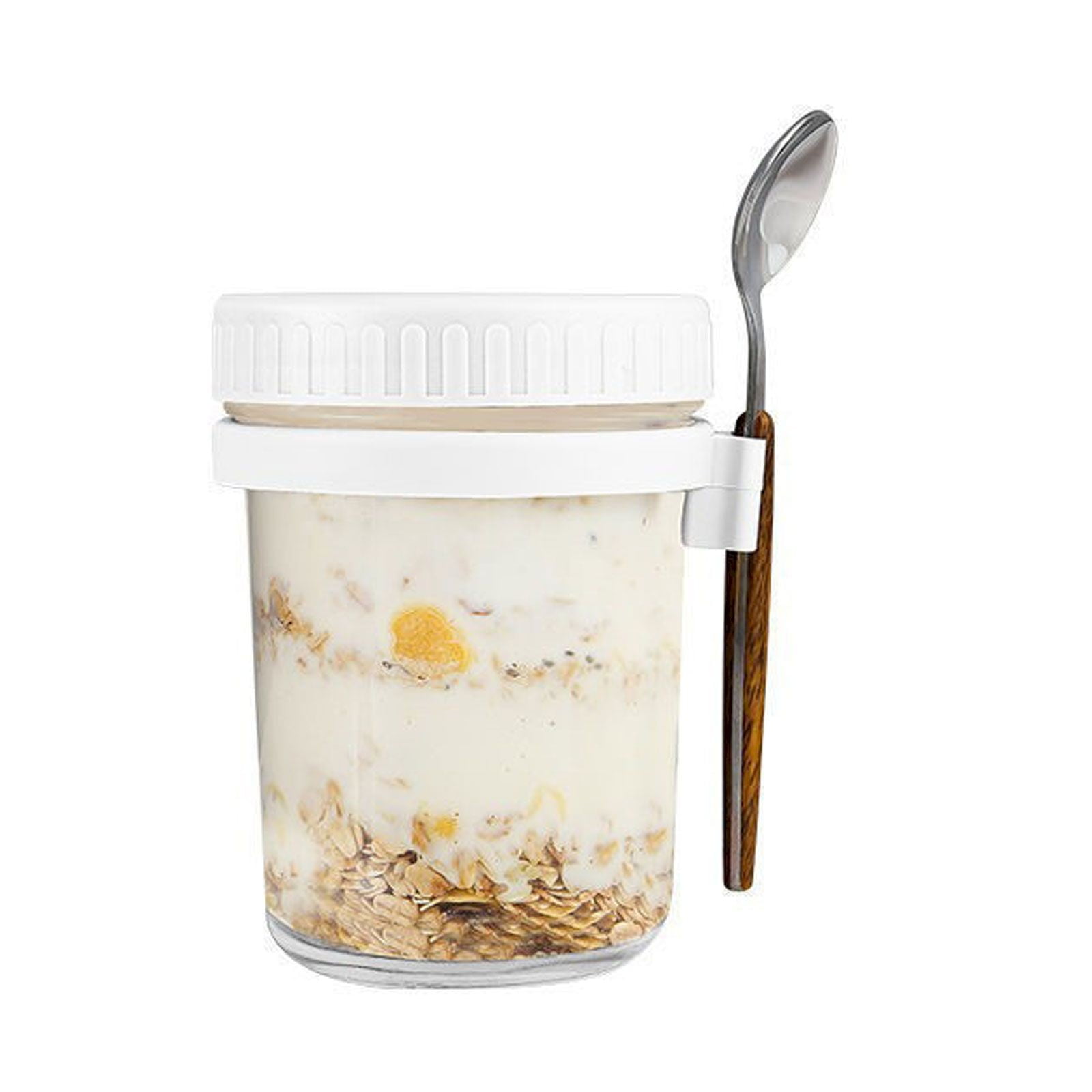 Vestitiy Overnight Oats Containers with Lids and Spoons,Airtight Glass ...