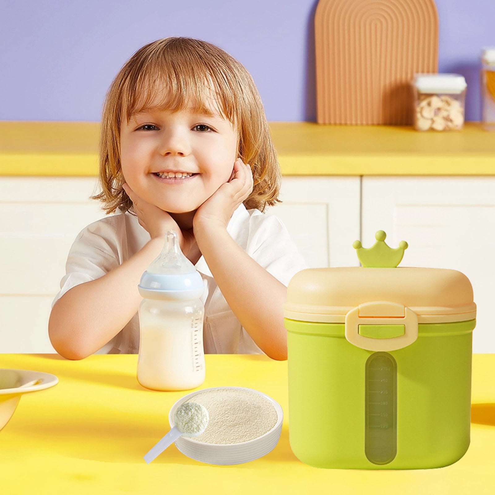 Vestitly Baby Formula Dispenser Formula Dispenser Portable Milk Powder Formula Dispenser With ...