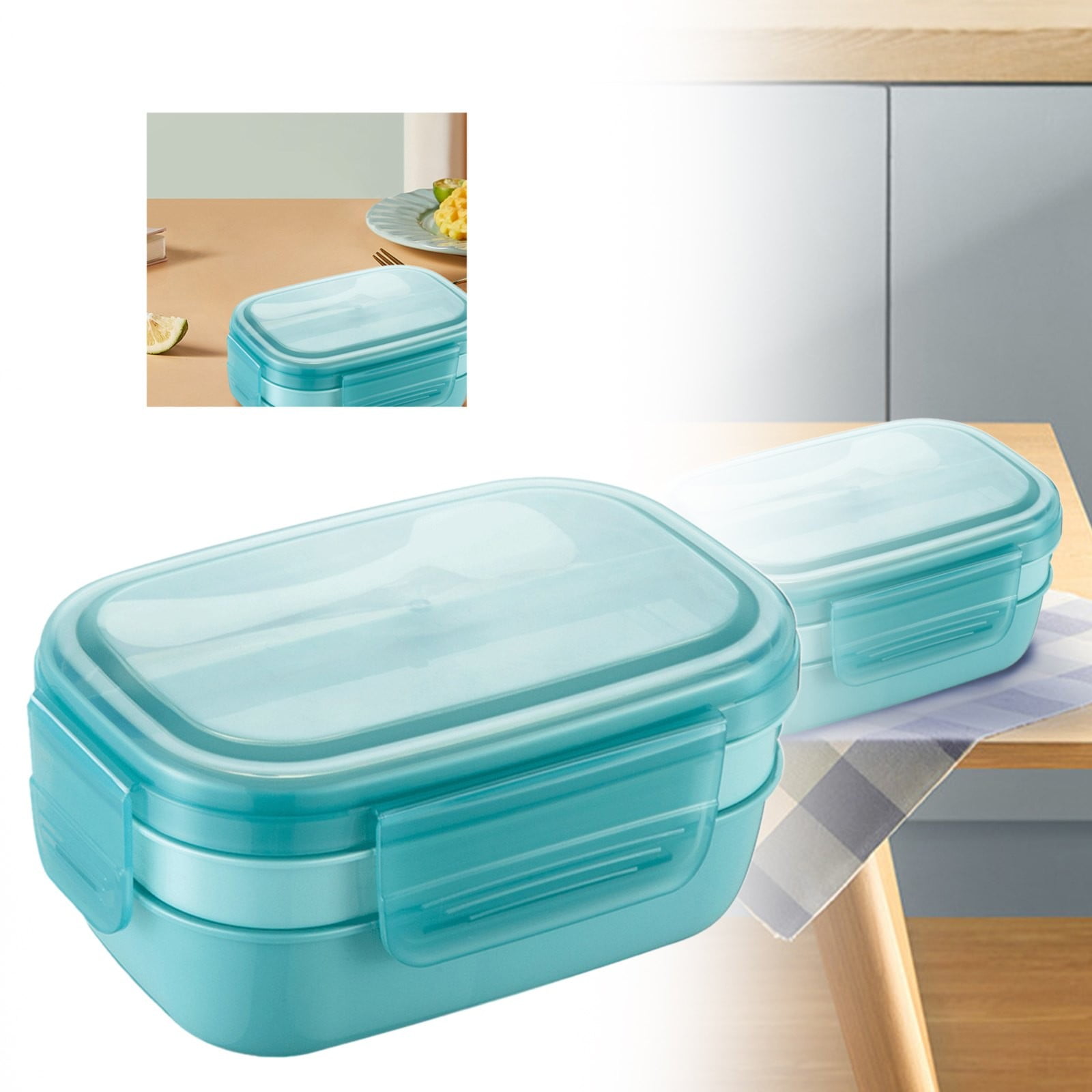 Vestitly Box Lunch Box Neutral Lunch Box Stackable Split Lunch Box 67 ...