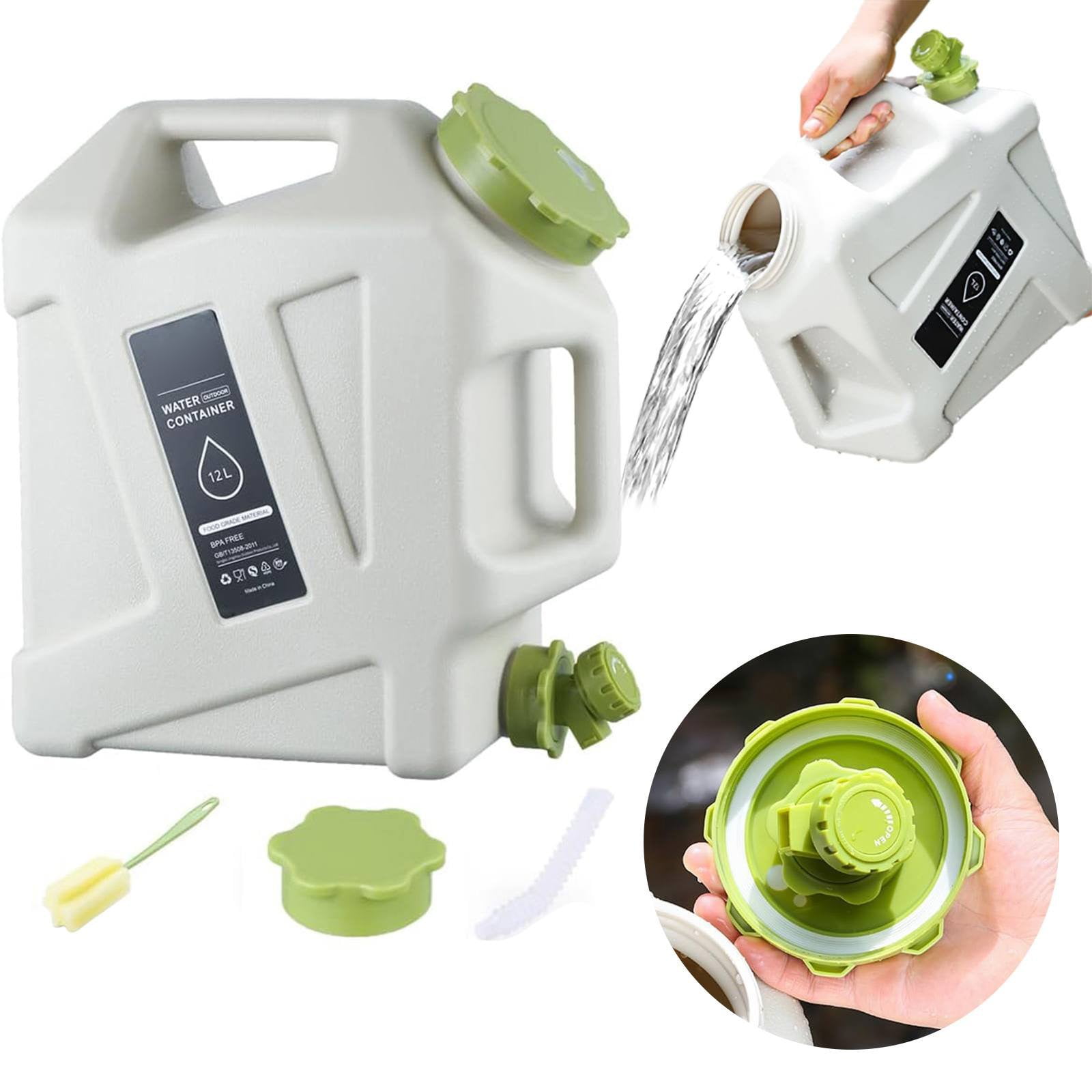 Vestitly Camping Water Jug 3.2 Gallon Water Container with Spigot ...