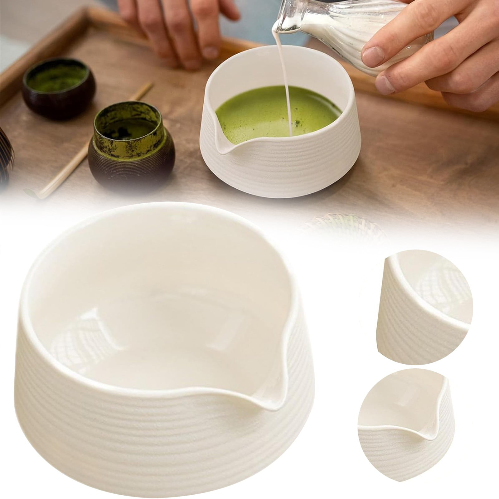 Vestitly Ceramic Matcha Bowl Matcha Bowl for Tea and Coffee Tea Mixing ...