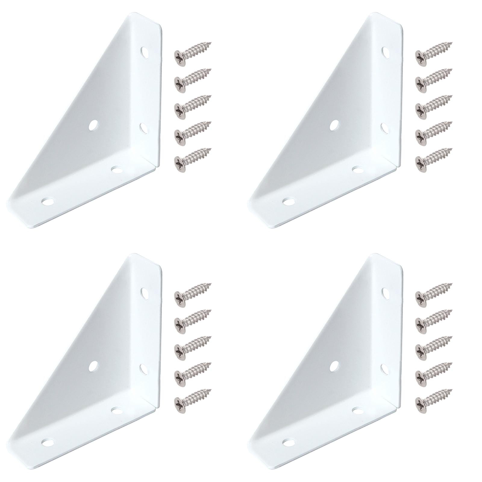 Vestitly Corner Brace Brackets, 4Pcs 2.55*2.55in Corner Braces for Wood ...