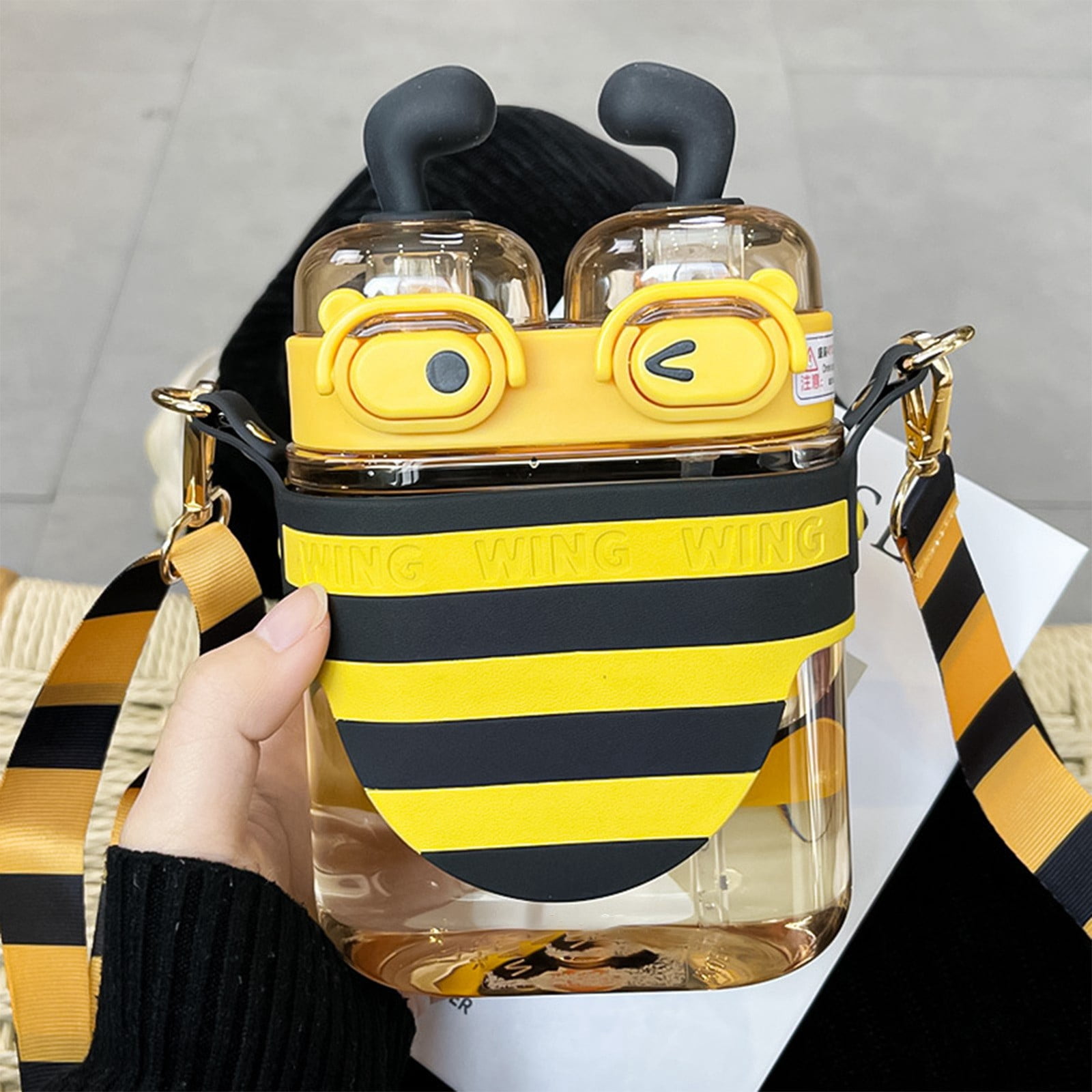 Vestitly Glass&Bottle Cute Portable With High Beauty Creative Double ...
