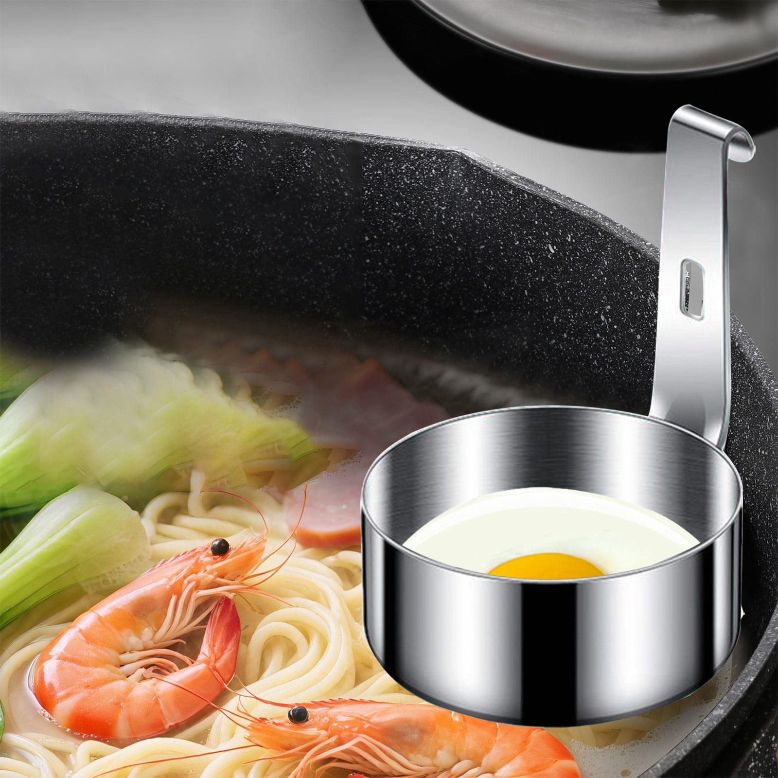 Vestitly Egg Poacher, Stainless Steel Egg Poaching Pan, Egg Poacher Pan ...