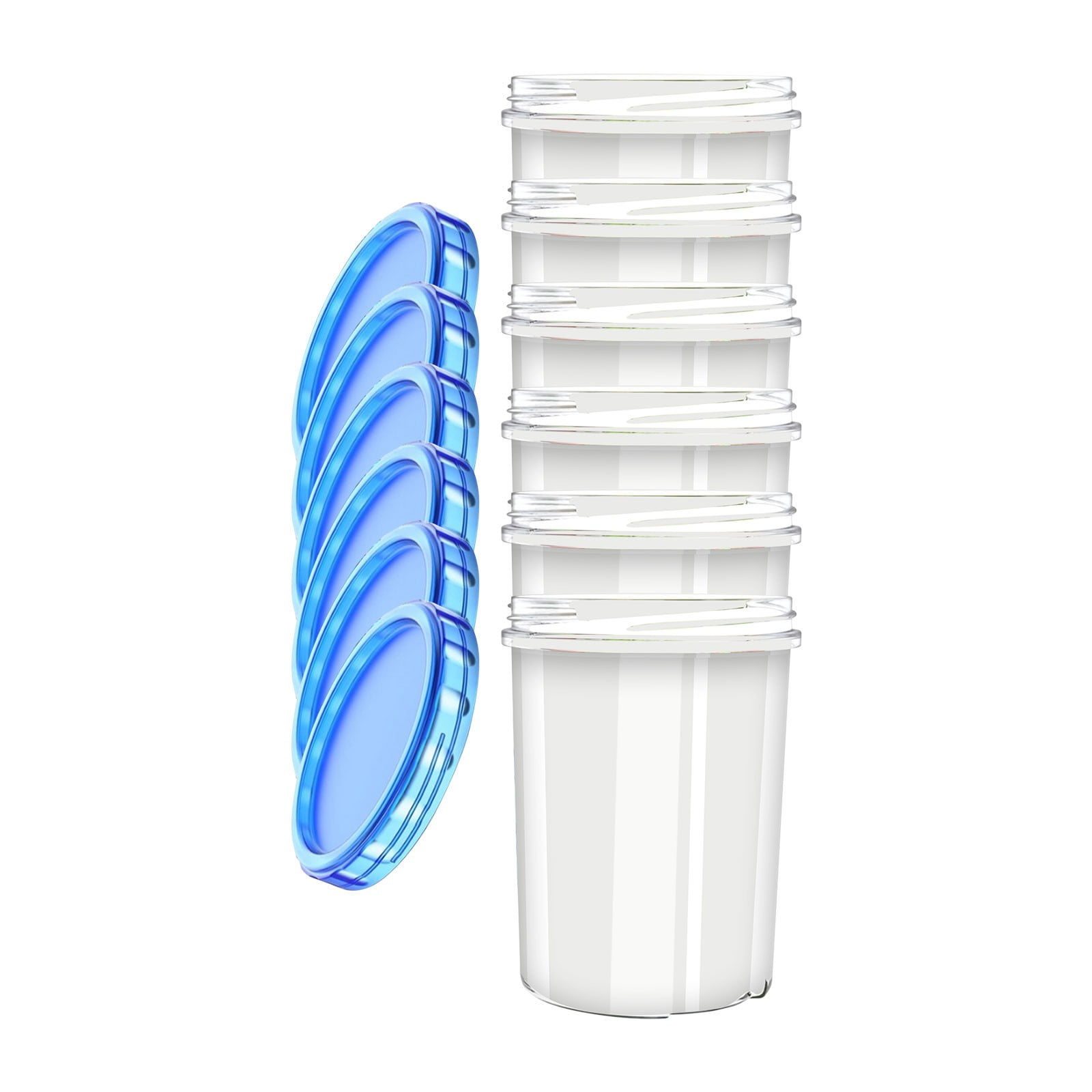 Vestitly Food Storage Containers with Twist Top Lids, Ultra Thick ...