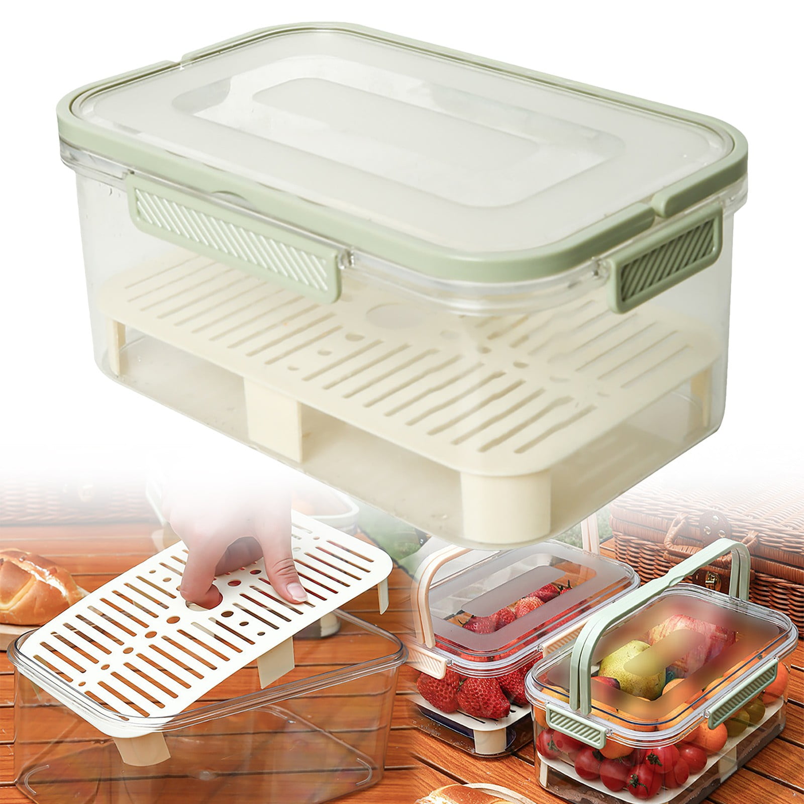 Vestitly Fresh Keeping Film Storage BoxOutdoor Ice Preservation Box ...