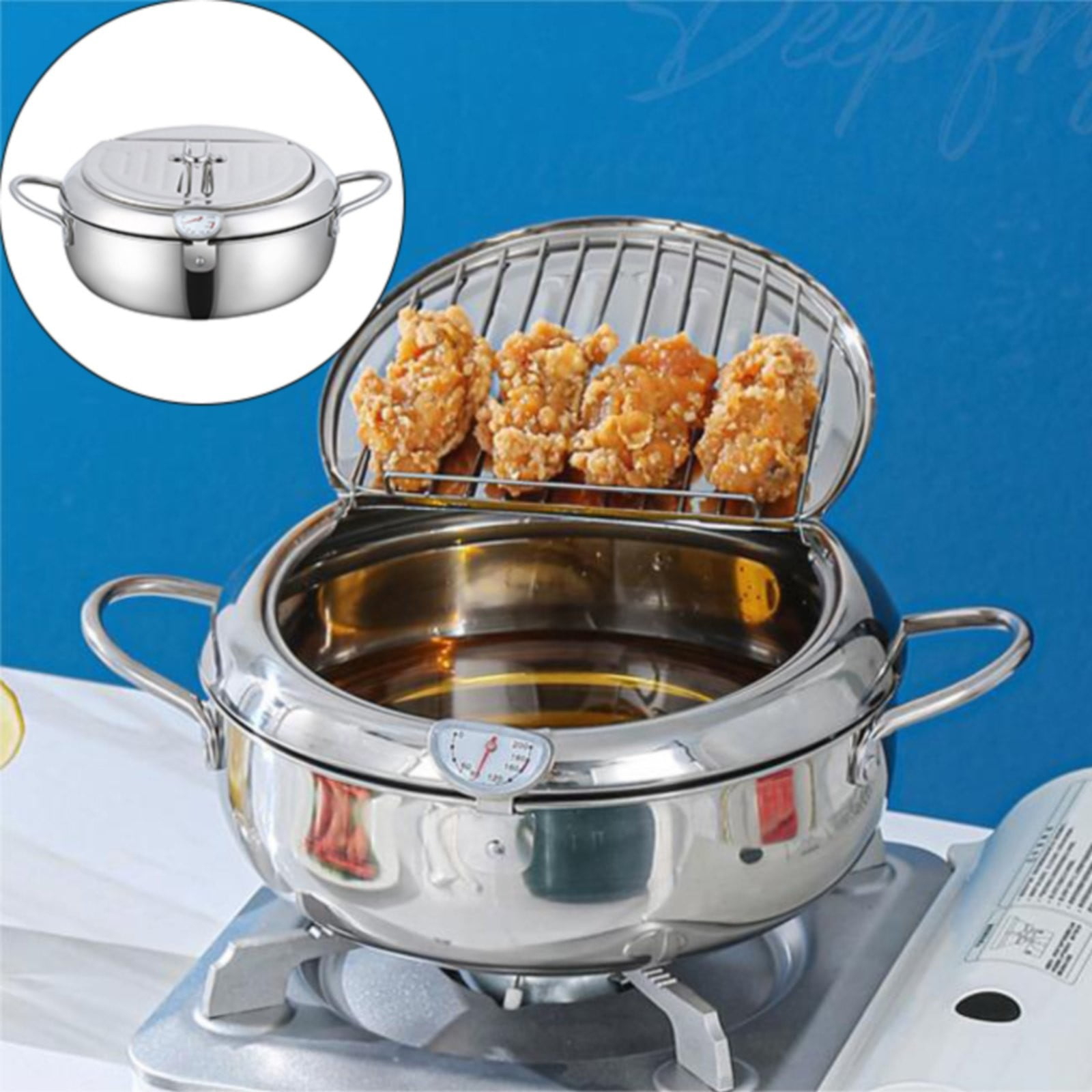 Vestitly Japanese Deep Fryer Pot 2024 New Stainless Deep Fryer Japanese ...