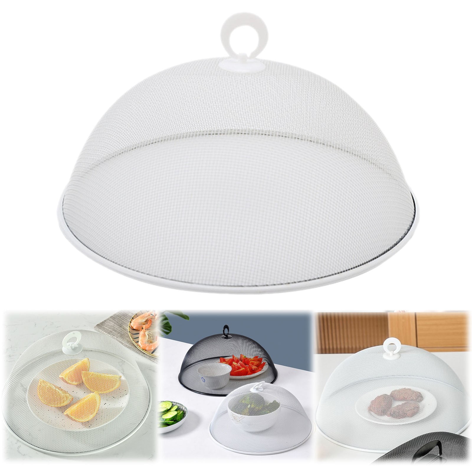 Vestitly Plate Stainless Plates Bowls Dishes Cover Mesh Net For Picnics ...