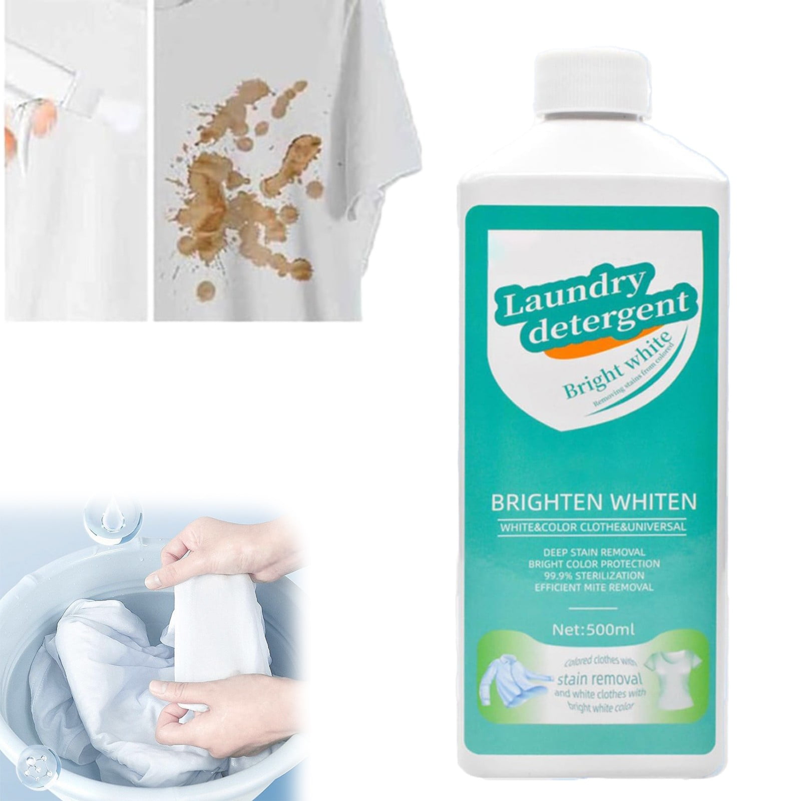 Vestitly Powerful Color Bleach Laundry Oxygen Bleach Cleaning Solution ...