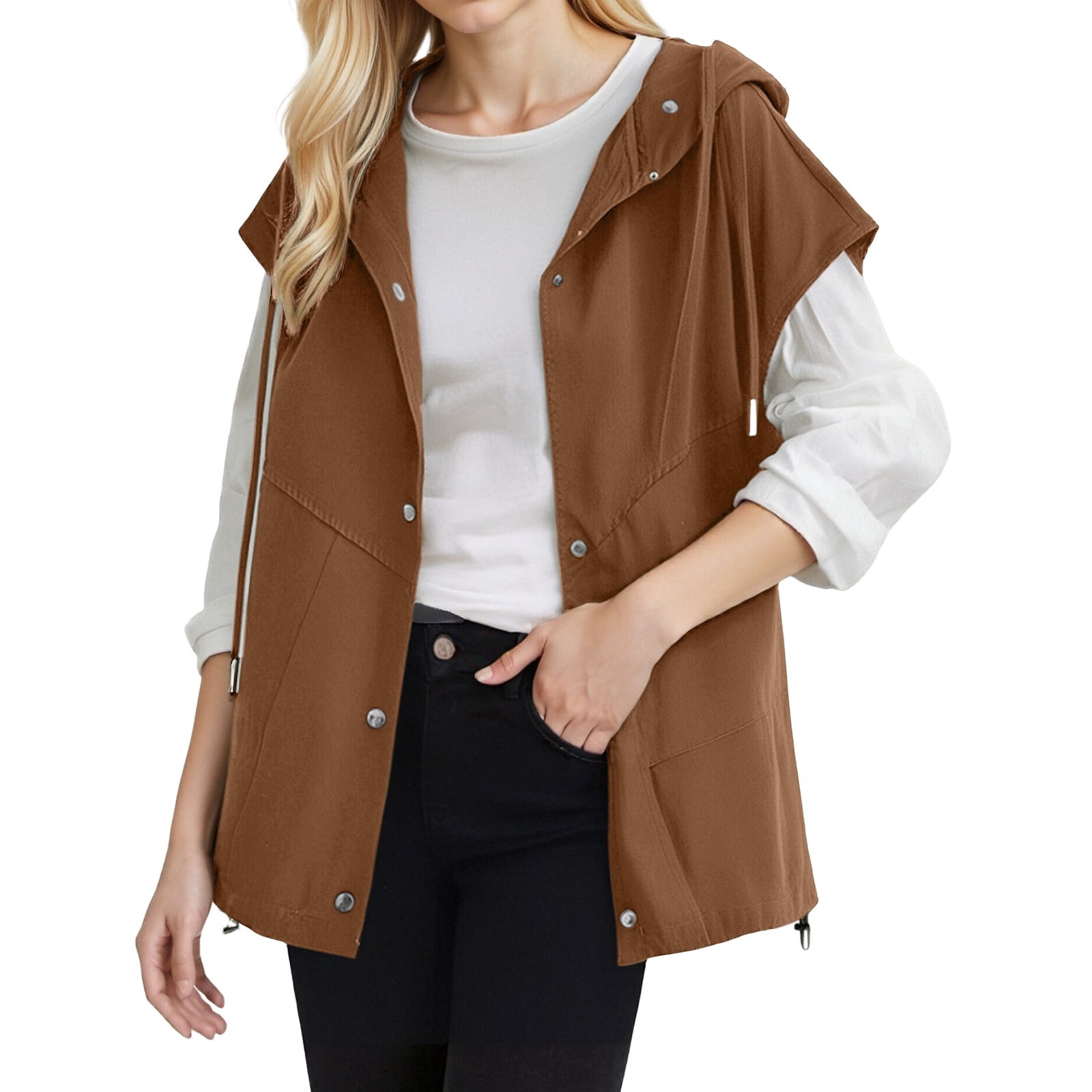 Vests for Women 2025 Trendy, Yigetop Women's Large Sizes Summer Vest ...