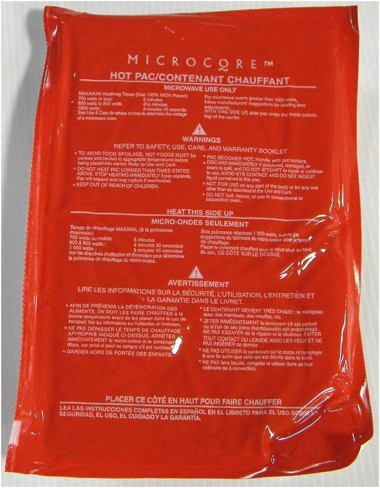 Vesture 7" X 10" Microcore Replacement Hot Red Pack for Microwave ...