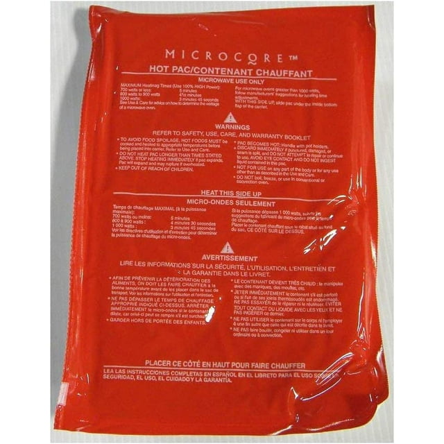 Vesture 7" X 10" Microcore Replacement Hot Red Pack for Microwave ...