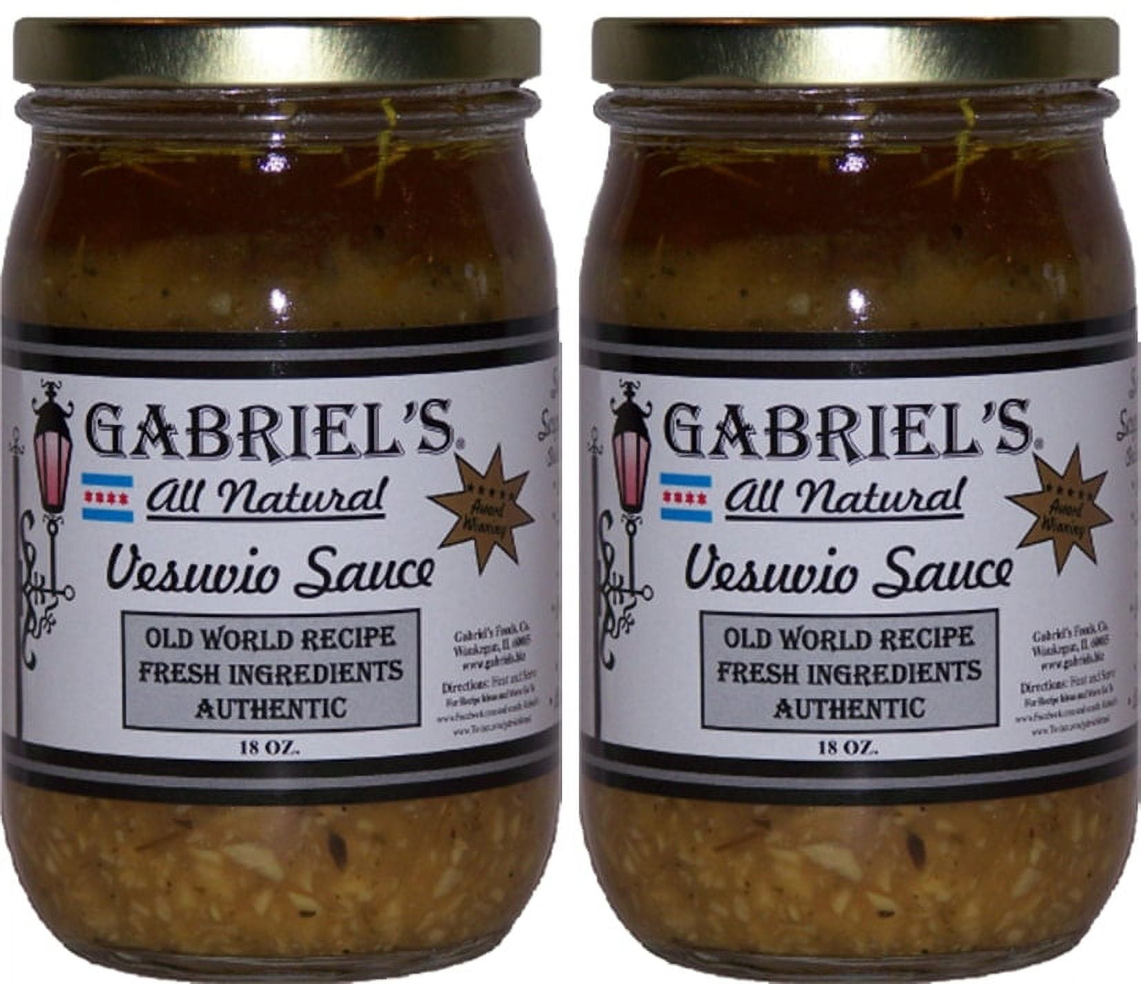 Vesuvio Sauce Gourmet Garlic Herb Wine Sauce All Natural 2-Pack ...