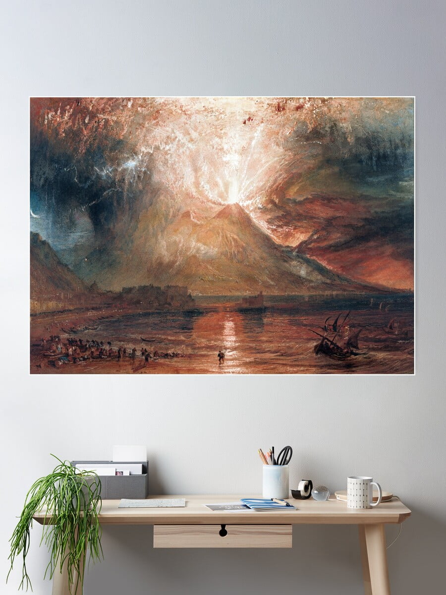 Vesuvius In Eruption By J. M. W. Turner (1820) Poster Wall Art, Modern ...
