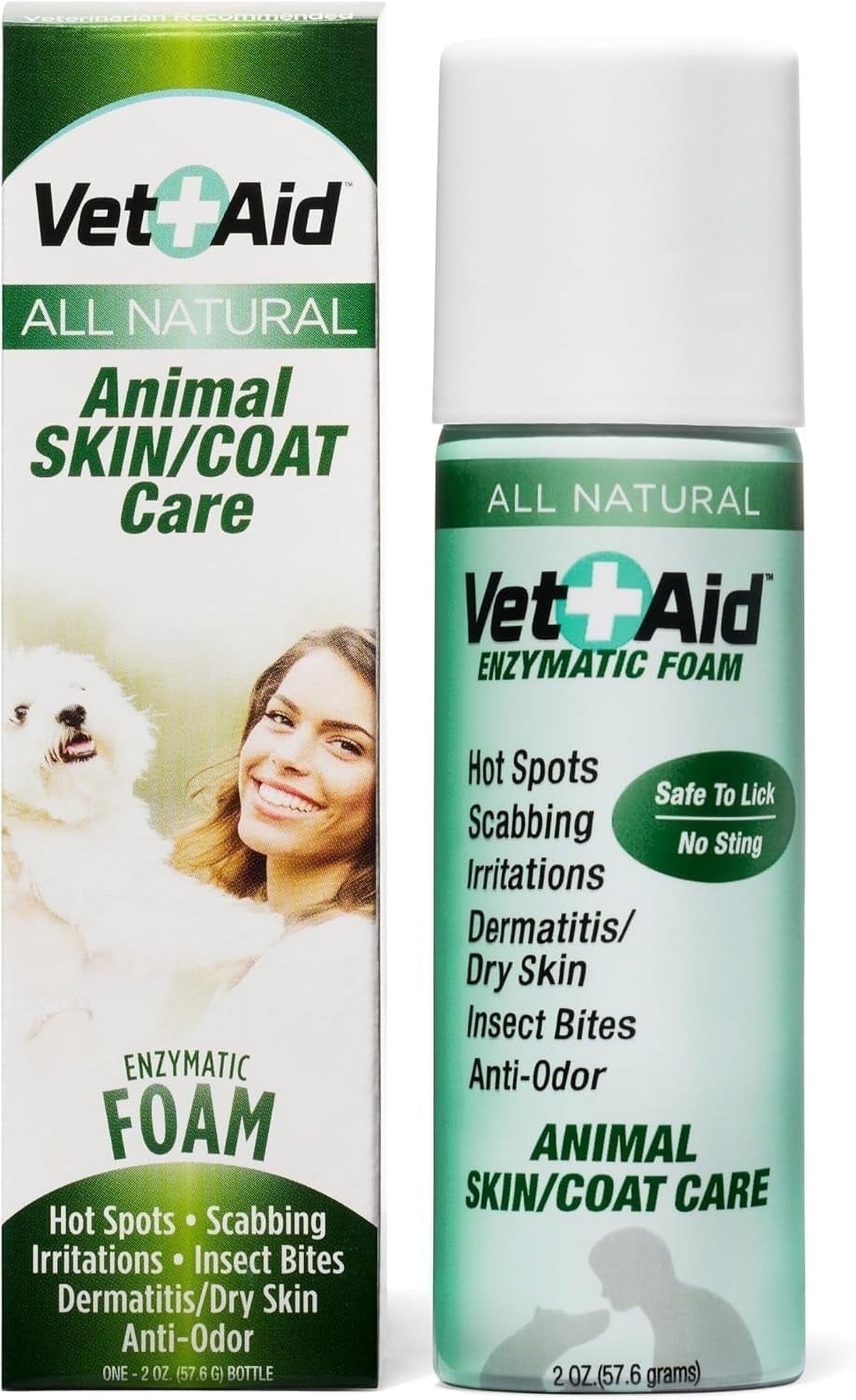 Vet Aid LLC Sea Salt Wound Care Foam, Antiseptic Pet Treatment, 2oz ...