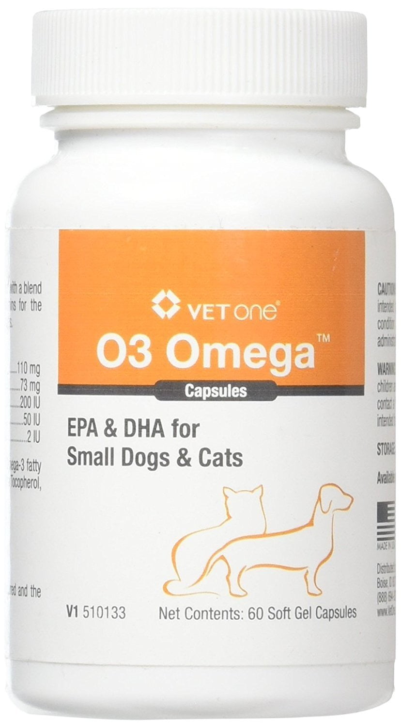 VetOne O3 Omega Soft Gel for Cats & Small Dogs - Essential Fatty Acid ...