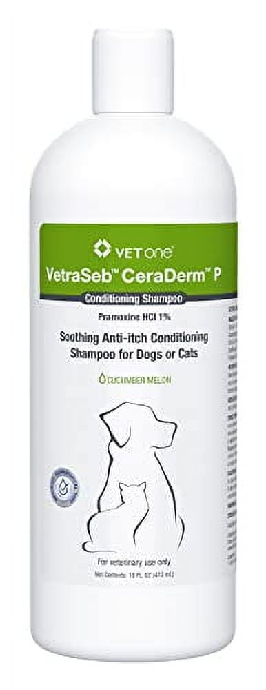 Vet One VetraSeb CeraDerm P Conditioning Shampoo 16oz - Walmart.com