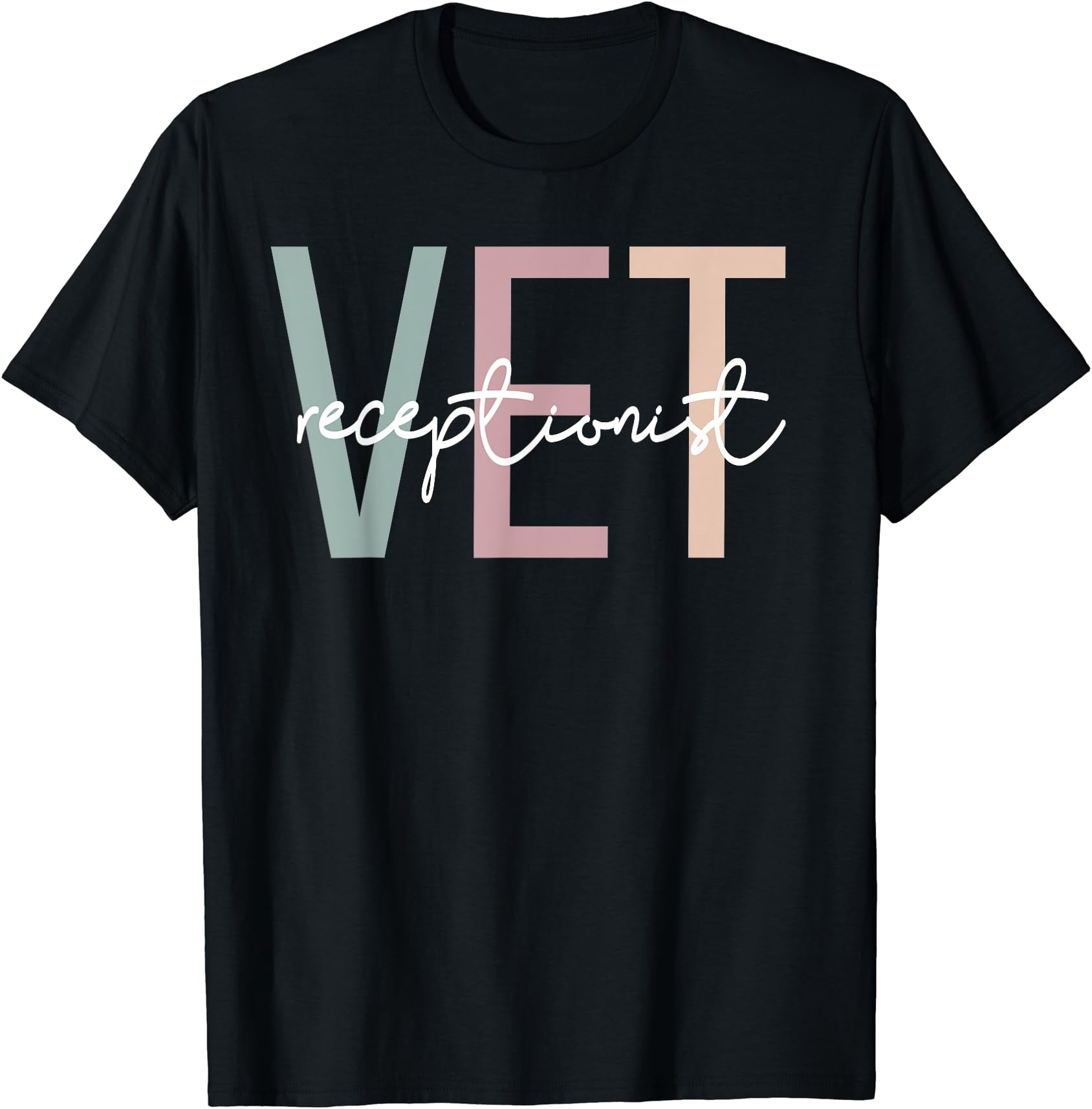 Vet Receptionist Boho Veterinary Receptionist T-Shirt - Walmart.com