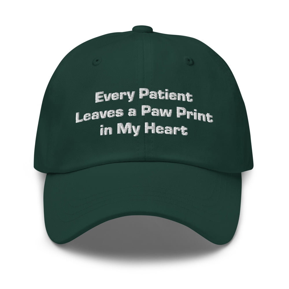 Vet Tech Classic Dad Hat, Every Patient Leaves a Paw Print in My Heart ...